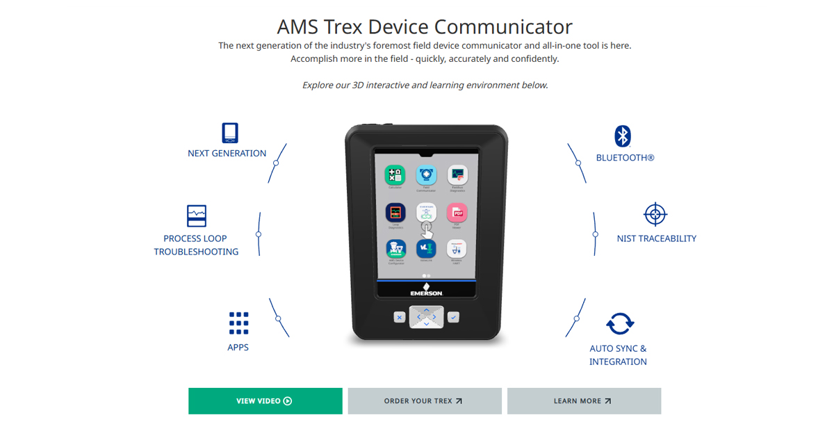AMS Trex Device Communicator | Emerson